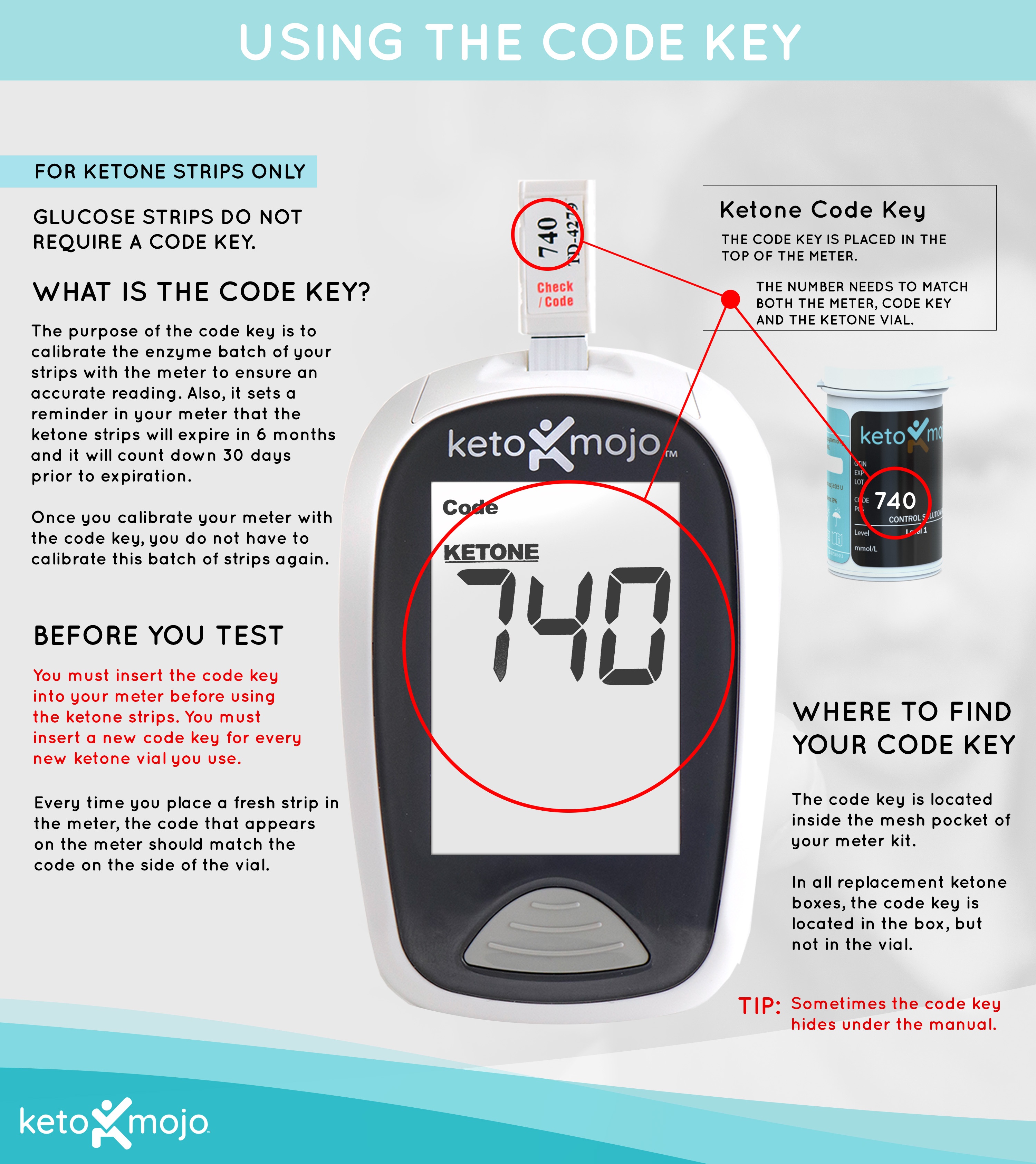 Learn more about testing with our visual infographics | KETO-MOJO